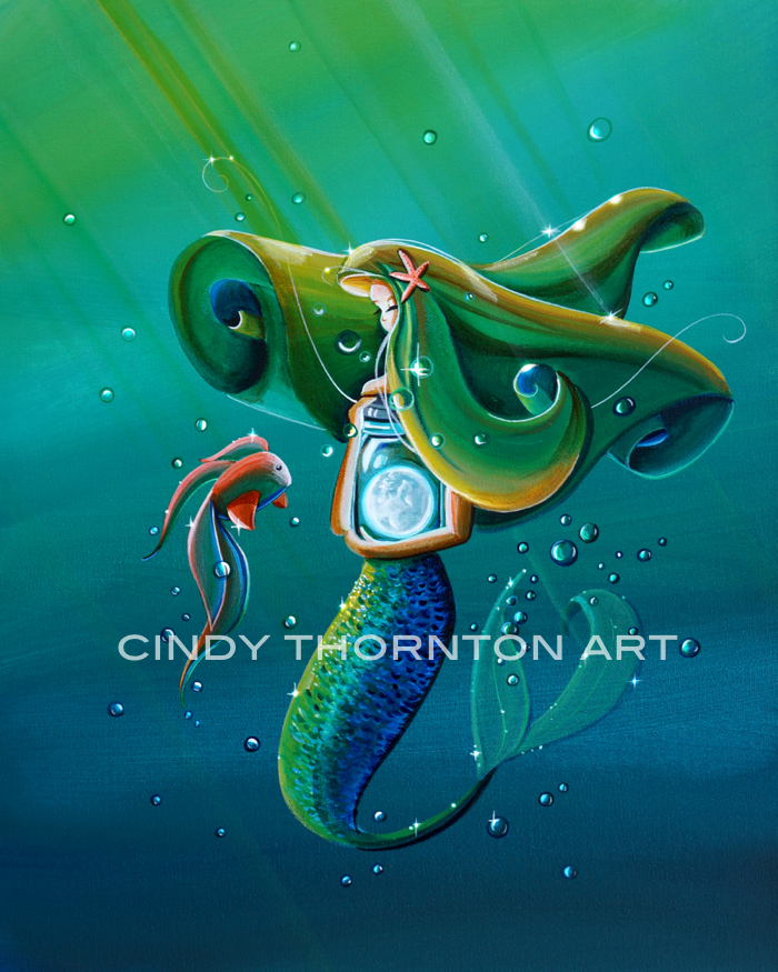 Uncharted Waters #mermaid – Cindy Thornton Art